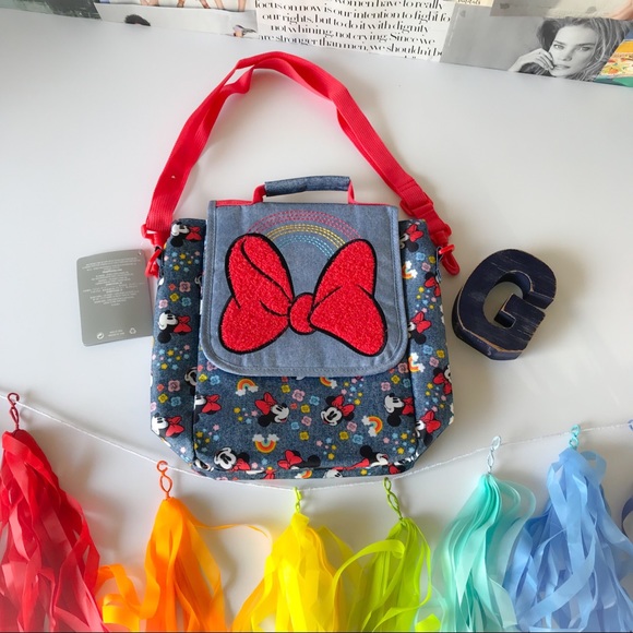 Disney | Other | Minnie Mouse Denim Lunch Bag | Poshmark